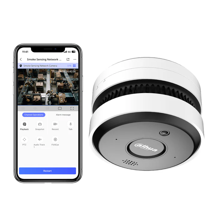 HY-SAV849HA-E 5MP IR AI-fire Smoke & Fire Sensing IP/POE Network Camera ...